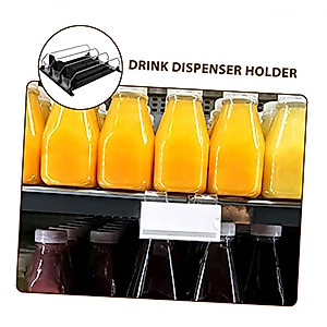 FUNOMOCYA 3pcs Drink Pusher A Vending Machine Mini Vending Machine Fridge Can Dispenser Drink Pusher Machine Shelf Drink Puller Beverage Shelf Glide Soda Bottle Abs Ball Freezer Organizer