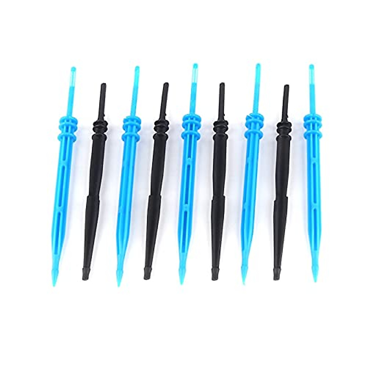 Congeal Greenhouse Micro Drip Irrigation 200pcs Drip Irrigation Arrow Black/Blue Arrow Dripper, Used for Water-Saving Irrigation of Micro-Irrigation Nursery Elevated Bed Flower Pot Vegetable Plot