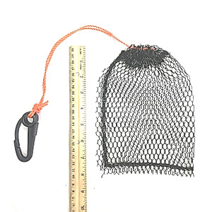 2-Pack of KUFA Sports Foldable Prawn Trap (Stretched Mesh Size:1-3/4") with 400' Rope, Yellow Float, Plastic Vented Bait Cage & Harness Combo (PRN59+PBQH38Y) X2