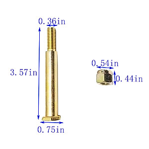 193406 Wheel Bolts and Lock Nuts Fits Cub Cadet Craftsman Husqvarna Replaces 193406 532193406 137644 184219 532137644 738-3056 938-3056 73930600 (4 Pack)