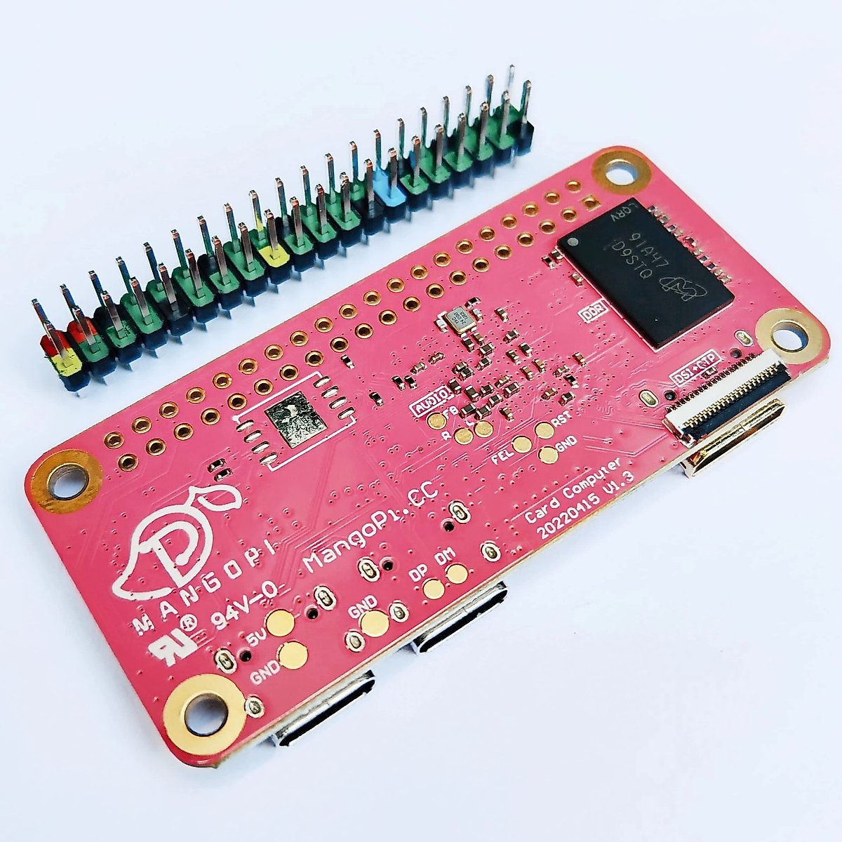 kocoo MangoPi MQ-Pro Single Board Computer, D1 Board RISC-V SBC, 512MB/1GB RAM with WiFi/BT Sakura Pink V1.4