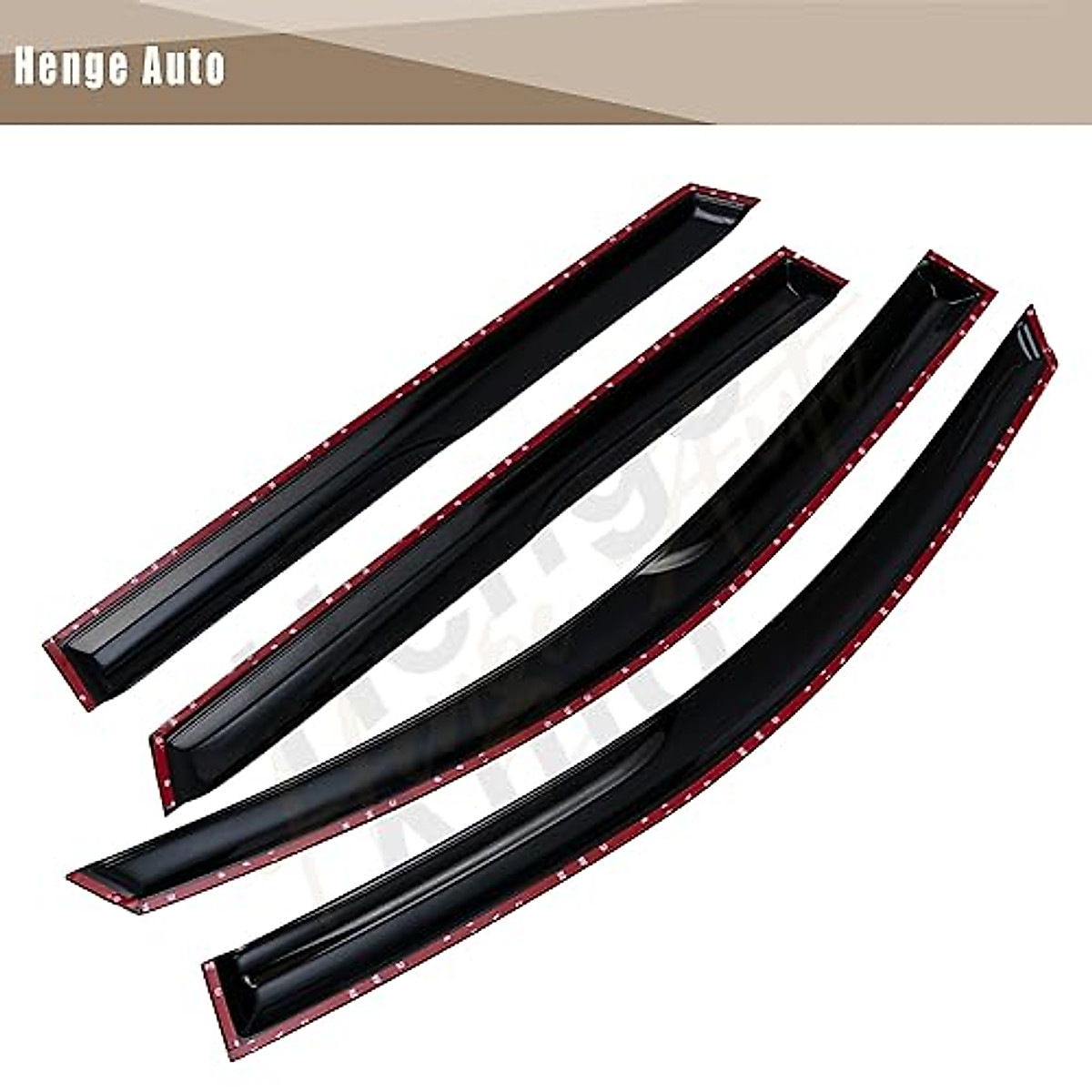 Window Visors Rain Guards Compatible with 2008-2017 Dodge Journey Tape-On 4PCS