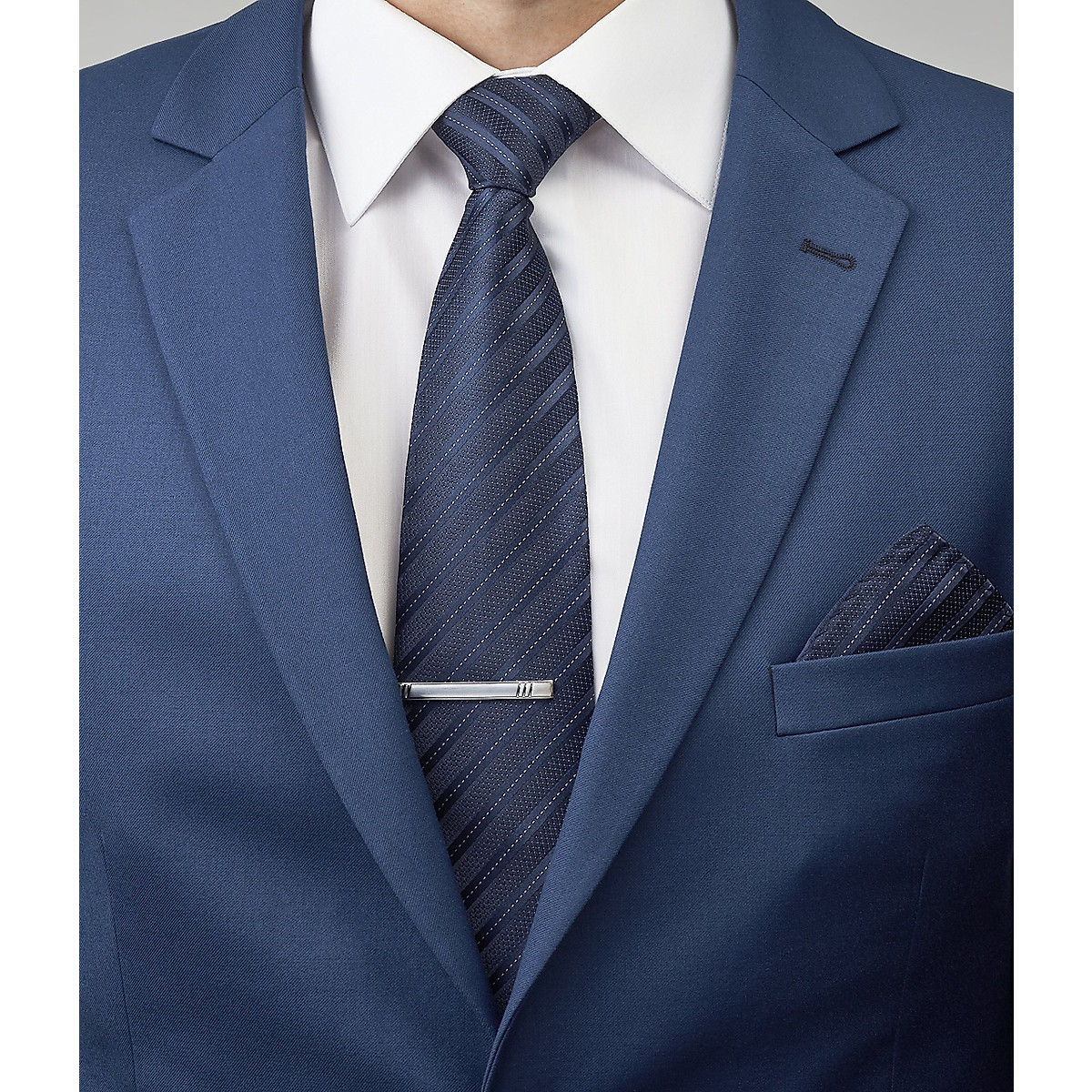 Premium Men’s Gift Tie Set Silky Necktie Pocket Squares Tie Clips Cufflinks For Men