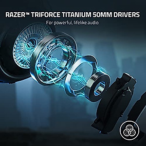 Razer Kaira Pro Dual Wireless Gaming Headset w/Haptics for Playstation 5 / PS5, PC, Mobile, PS4: HyperSense - Triforce 50mm Drivers - Detachable Mic - 2.4GHz and Bluetooth w/SmartSwitch - RGB Chroma