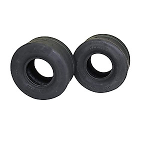 (Set of 2) 11x6.00-5 4 Ply Smooth Tread for Lawn & Garden Zero Turn Mower or Go-Kart
