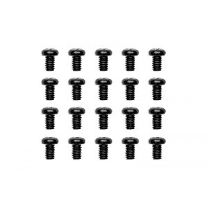 EKWB EK-Loop Phillips Head Screw Set, M4x6mm, Black, 20 Pack