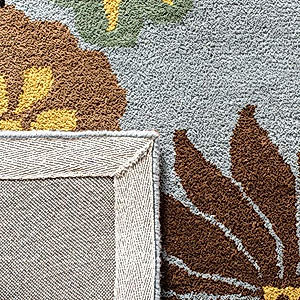 SAFAVIEH Soho Collection 2' x 3' Blue/Multi SOH738B Handmade Premium Wool & Viscose Accent Rug