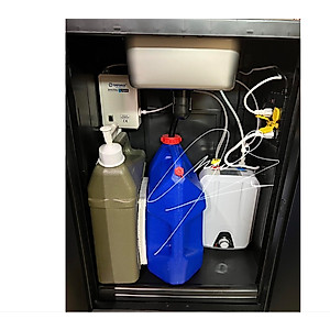 Portable Sink Self Contained Hand Wash Station with Cold and Hot Water Large