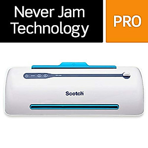 Scotch Brand PRO Thermal Laminator, Never Jam Technology Automatically Prevents Misfed Items, 2 Roller System, 9 inch (TL906)