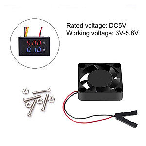 Aokin for Raspberry Pi Cooling Fan DC 5V/3.3V Brushless CPU Cooling Fan with Screws for Raspberry Pi 4 B, Pi 3 B+, Pi 3 B, Pi 2 B, Pi 1 B+, RetroFlag NESPI Case, etc, 1 Pack