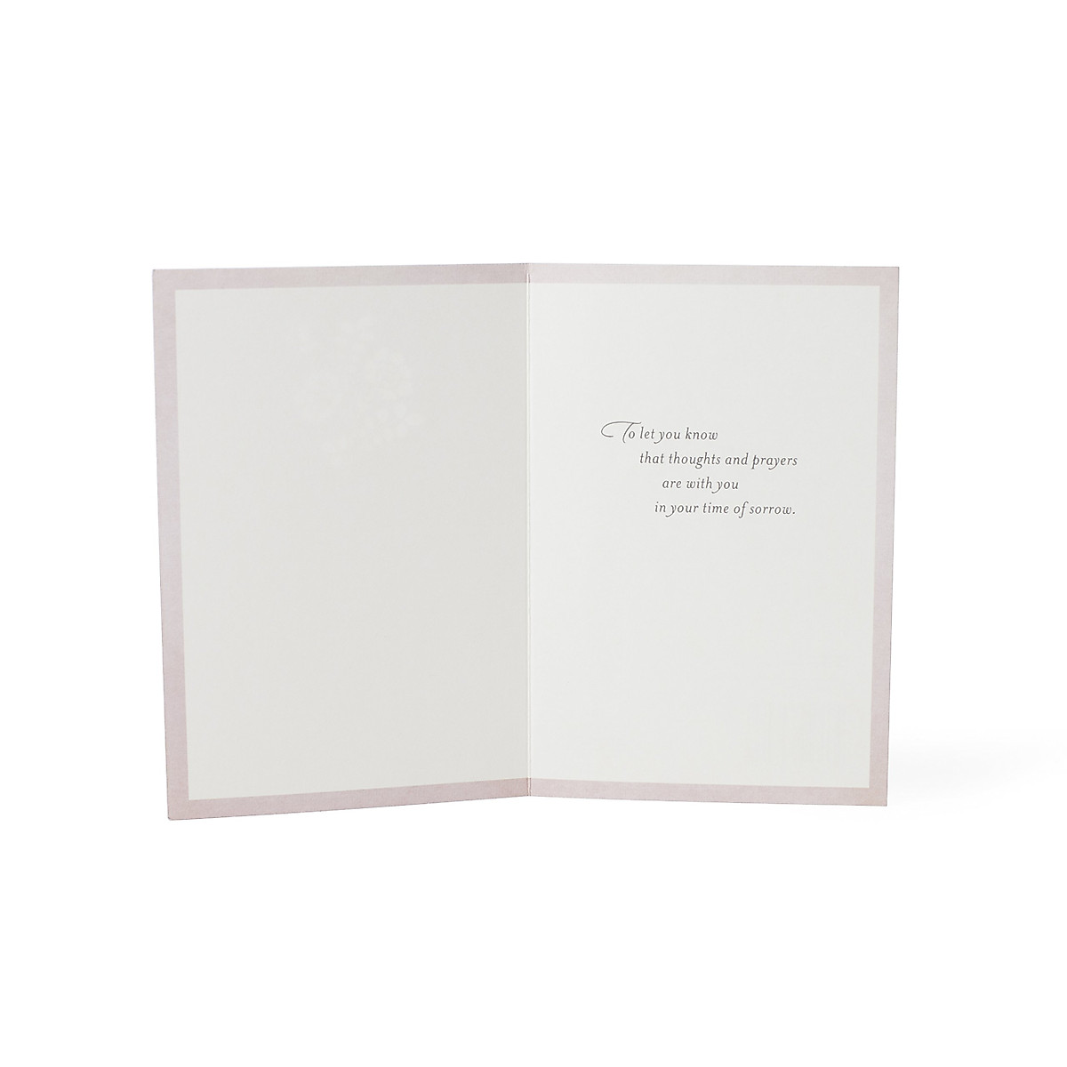 Hallmark Sympathy Greeting Card (Laser Flower)