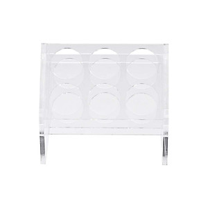 uxcell Slant Rack Acrylic Test Tube Holder 6 Wells for 50ml Centrifuge Tubes Clear