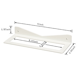 YUjieSTC Wine Rack Wall Mounted,Aluminum Wall Wine Rack 2pcs, Wine Bottle Holder for Kitchen, Restaurant, Bar, White Hanging Wine Rack.