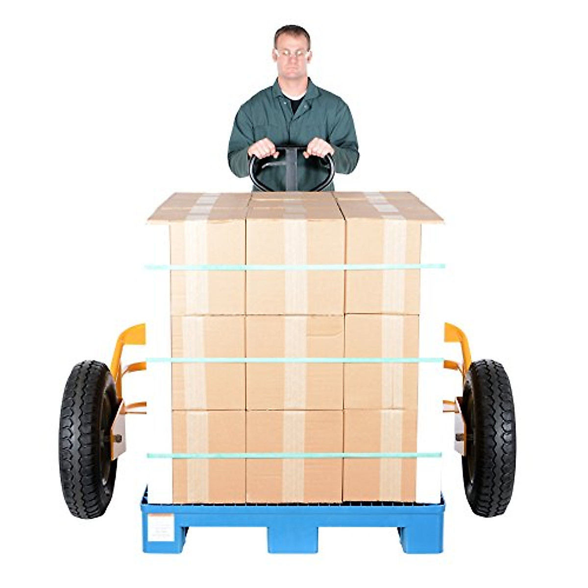 Vestil ALL-T-HD Heavy Duty All Terrain Pallet Truck, 2500 lbs Capacity, 32" Length x 12" - 26-3/4" Width Fork