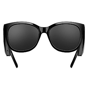 Bose Frames Soprano, Smart Glasses, Bluetooth Audio Sunglasses, with Open Ear Headphones, Cat-Eye, Black