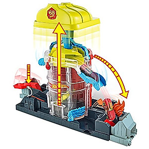 Hot Wheels City Super City Fire House Rescue Play Set Themed Play Set Connection System Ages 3 Years to 8