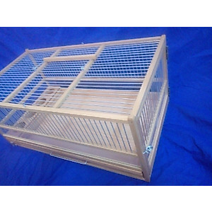 for Quail, Rodent, Small Animal/Wooden Quail Cage, Plexiglas, Slide Out Tray