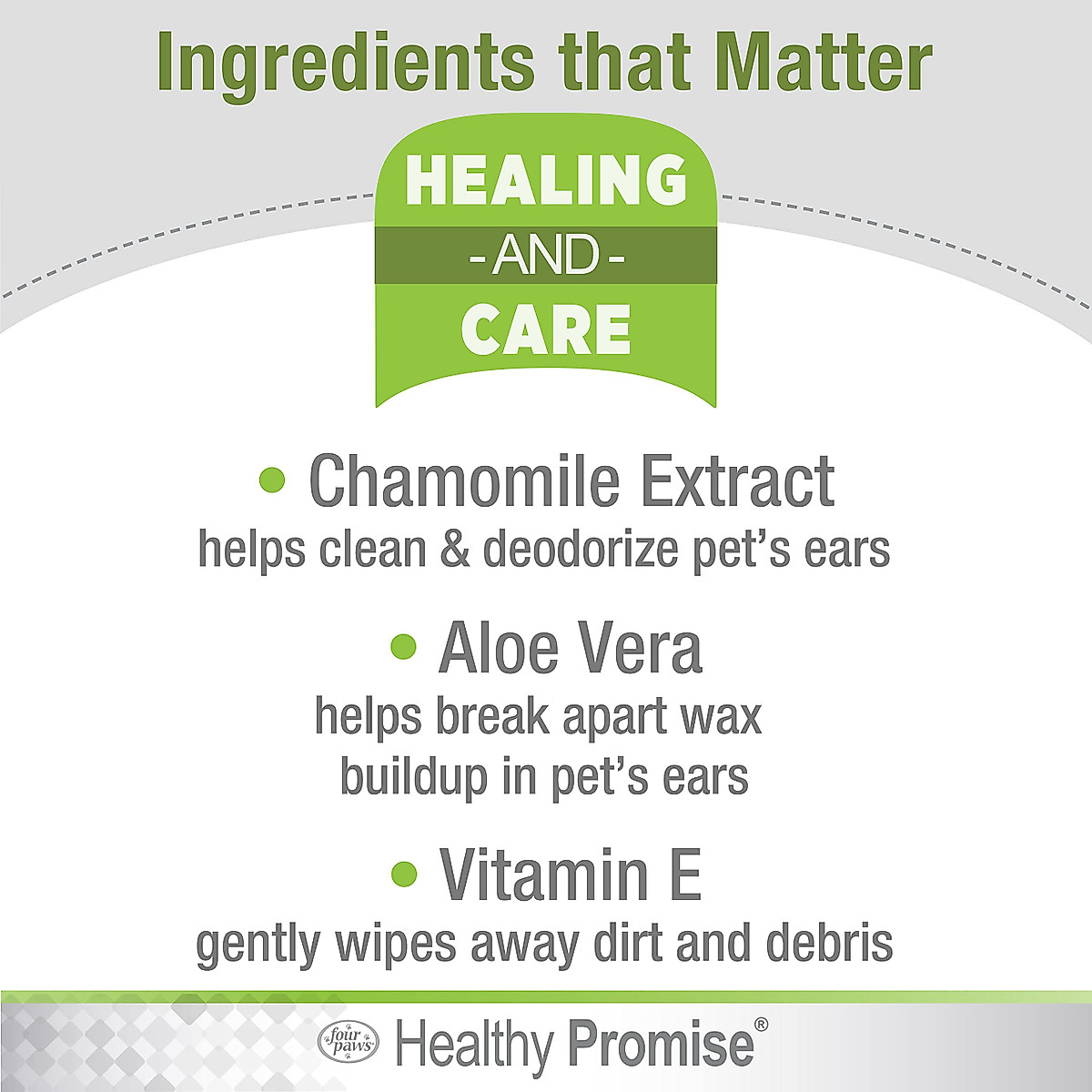 Four Paws Healthy Promise Pet Ear Wipes 35 Count