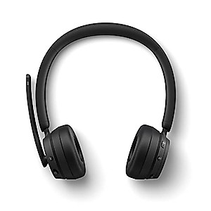 Microsoft Modern - Wireless Headset,Comfortable Stereo Headphones with Noise-Cancelling Microphone, USB-A dongle, On-Ear Controls, PC/Mac - Certified for Microsoft Teams