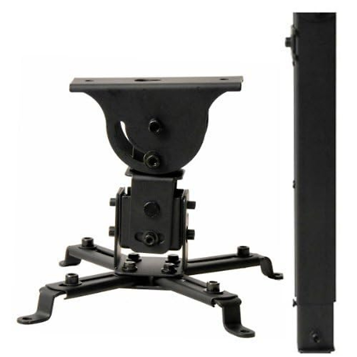 VideoSecu Flat Vaulted Ceiling Projector Mount LCD DLP Bracket with Adjustable Height Rotating Swivel Arm One Piece PJ2B 1C9