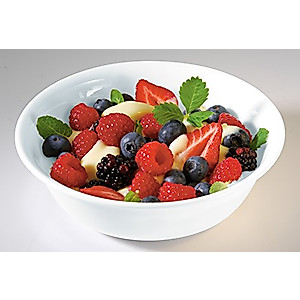 Corelle Cereal Bowl Set for 6 | 18 Ounce Reusable Soup Bowls in Winter Frost White | Triple Layer Strong Glass is Eco-Friendly and Highly Chip and Crack Resistant | Dishwasher and Microwave Safe