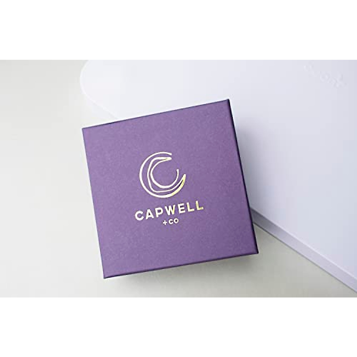 CAPWELL + CO 14k Gold Colored Initial Letter C Charm Bracelet Adjustable Friendship Slider Letters A-Z Bridesmaid Gift for Women and Young Girls