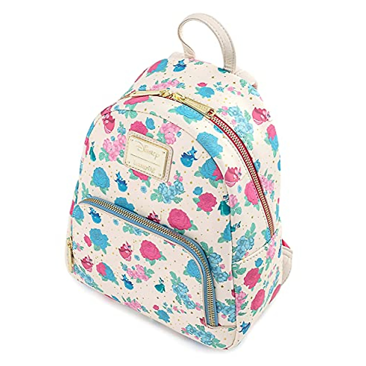 Loungefly Sleeping Beauty Floral Fairy Godmother Mini Backpack Natural-Floral