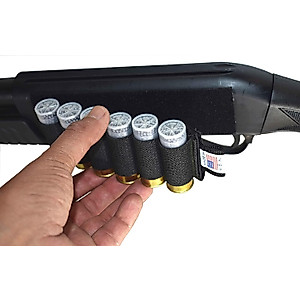 Trinity Shell Holder Compatible with Benelli M4 12 Gauge Pump Shells Carrier Hunting Accessory Holder Tactical Shell Pouch Ammo Shell Round slug Carrier Reload Adapter Target. Black