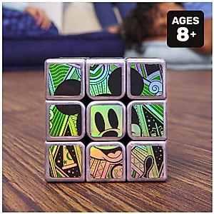 Rubik’s Cube, Disney 100th Anniversary Metallic Platinum 3x3 Cube, Fidget Toys Adults, Mickey Mouse Toys, Disney Toys for Adults & Kids Ages 8+