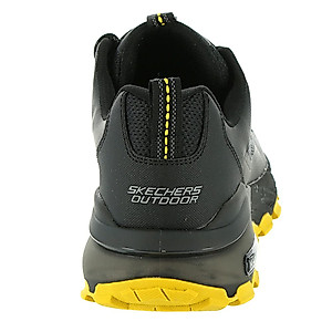 Skechers Men's Max Protect Liberated Lace-up Sneaker Oxford, Black/Yellow, 12