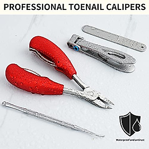 Toenail Clippers for Toenail Clippers for Thick Nails, Professional Nail Clippers for Thick & Ingrown Toenails,Stainless Steel Toenail Clipper Kits for Man & Seniors 4PCS