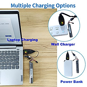 funkawa Shockli Water Bead Gel Ball Blaster 11.1V 2000mAh Rechargeable Battery with Charging Cable, Replacement Battery for Airsoft Gel Ball Blaster(1-Pack)