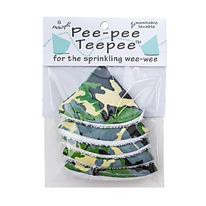 Pee Pee Teepee Camo Green 5 Pieces Baby boy Pee Shield Babyboy Essentials peepeeeteepee Baby boy Diaper Cover for Boys Teepee Pee Shield Pee Covers