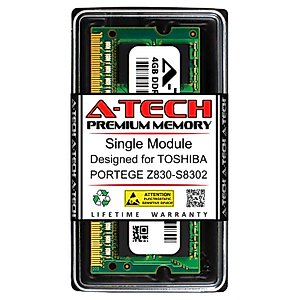 A-Tech 4GB RAM for Toshiba PORTEGE Z830-S8302 | DDR3 1333MHz SODIMM PC3-10600 204-Pin Non-ECC Memory Upgrade Module