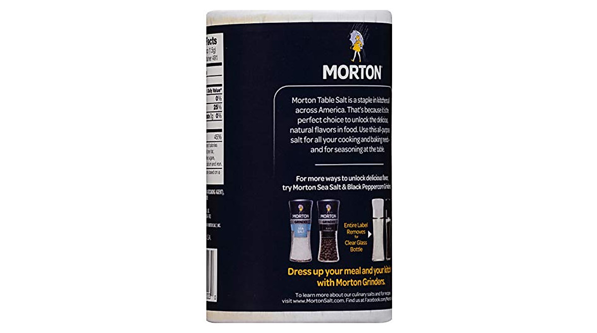 Morton Iodized Table Salt 26oz Pack of 24 | Great for Cooking & Baking