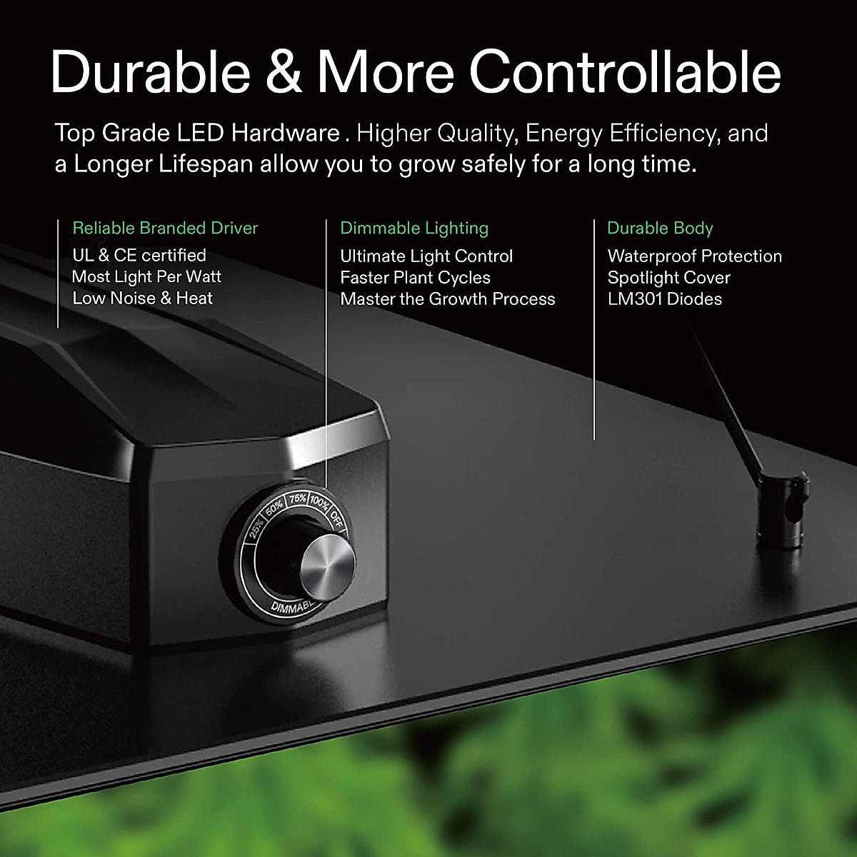 VIVOSUN GIY 4x4 Grow Tent Complete System, 4x4 Ft. Grow Tent Kit Complete with VS1000 Led Grow Light 6 Inch 440CFM Inline Fan Carbon Filter and 8ft Ducting Combo, 48"x48"x80"