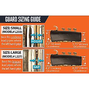 Protec French Horn Hand Guard, Larger, Model L227,Black