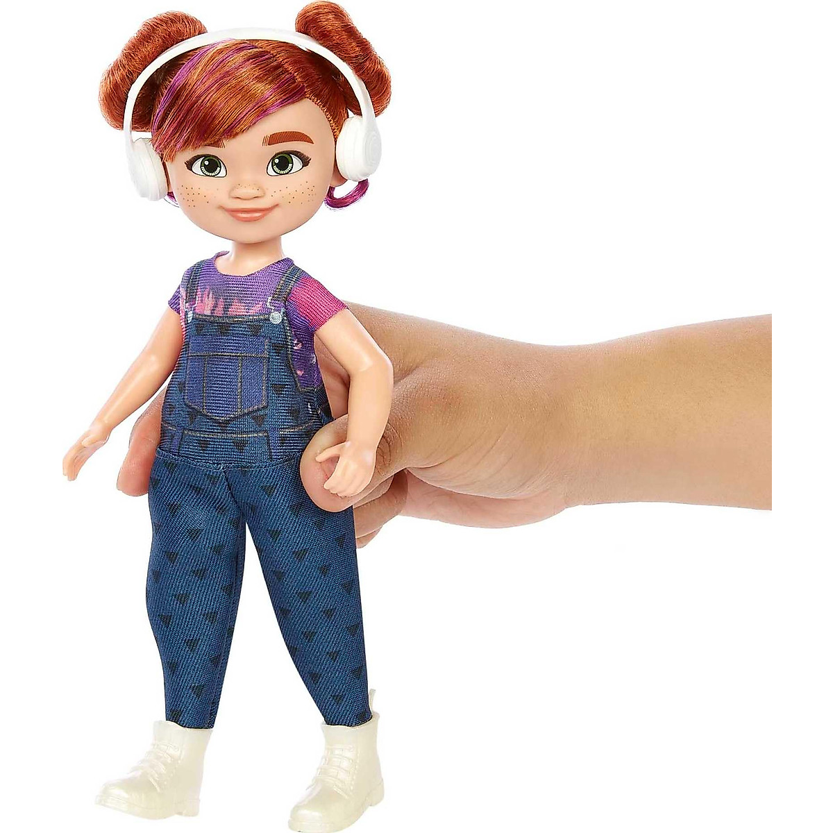 Mattel Karma’s World Switch Stein Doll with Headphones Accessory, Red Hair & Blue Eyes