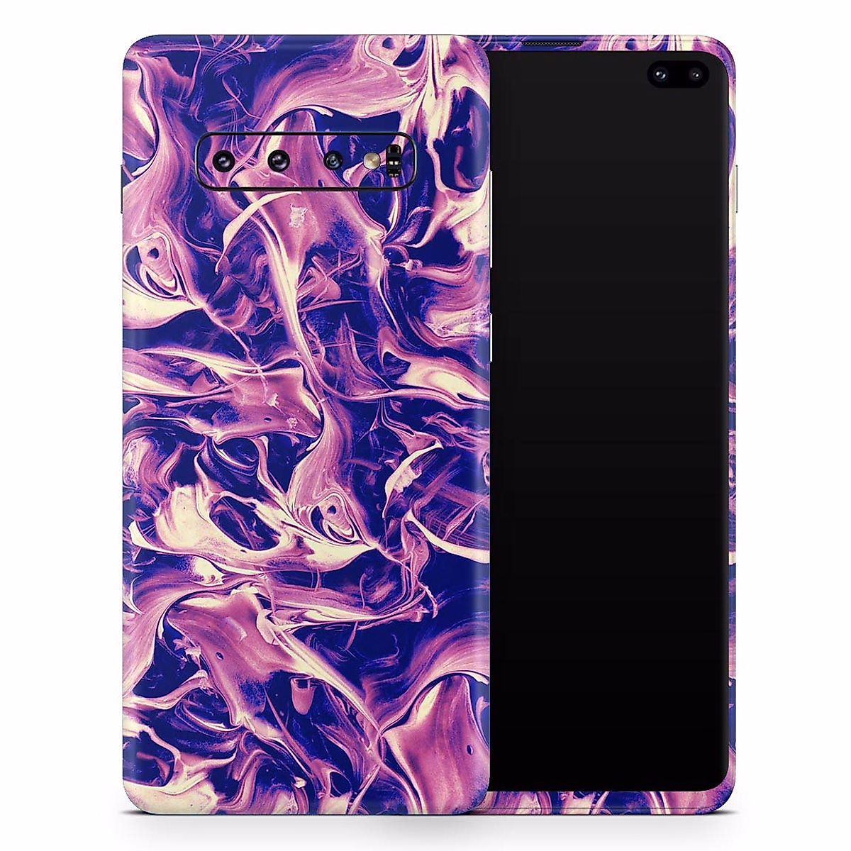 DesignSkinz Liquid Abstract Paint Remix V63 Protective Vinyl Decal Wrap Skin Cover Compatible with The Samsung Galaxy S20 (Screen Trim & Back Glass Skin)