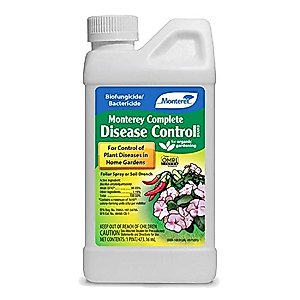 Monterey LG3374 Complete Concentrate Fungicide & Bactericide for Control of Garden & Lawn Diseases, 1-Pint, 16 oz