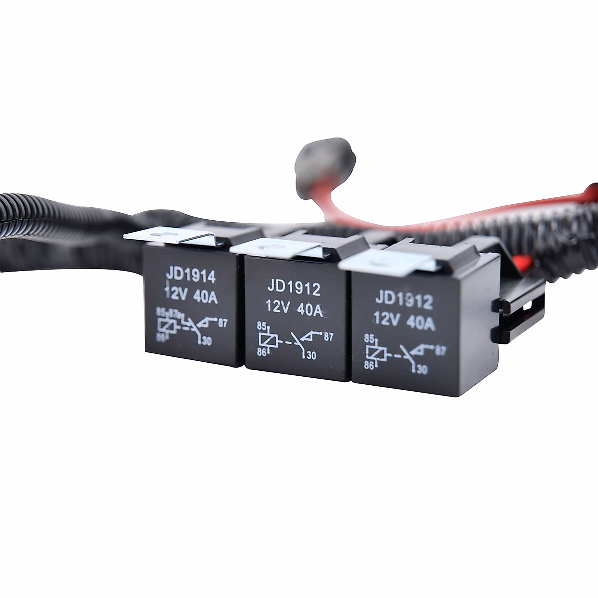 Maernz Dual Electric Fan Wiring Kit Compatible with GM 1999–2006 ECU Control Dual Electric Fan Wiring Harness Kit Replaces# 7L5533A226T 7l5533a226t