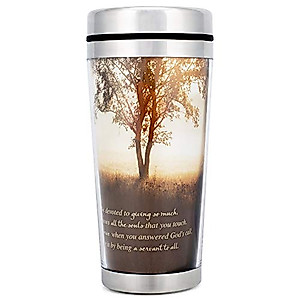 Dicksons Pastor Nature Scene 16 Oz. Stainless Steel Insulated Travel Mug with Lid