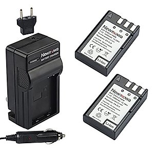 Newmowa EN-EL9/EN-EL9a Replacement Battery (2-Pack) and Charger Kit for Nikon D40, D40X, D60, D3000, D5000