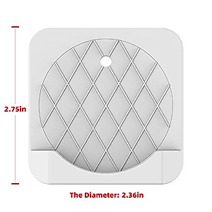 Shower Rod Holders for Wall, Adhesive Shower Curtain Rod Holder No Drilling, 2 Pack Waterproof Shower Rod Mount Retainer for Wall