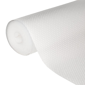 Clear Plastic Shelf Liner, Non-Adhesive Roll for Kitchen, Fridge, Pantry, Drawers (17.5 in x 20 Ft)