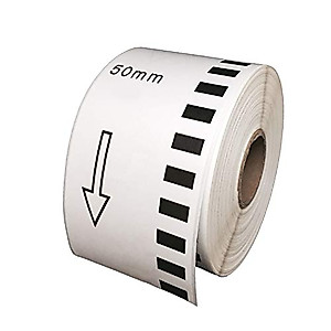 Awesometoner Compatible Replacement for Paper Label Tape Brother DK-2223 DK2223 use with Brother 2'' x 100' (50mm x 30.4m) (Black on White, 5-Pack)