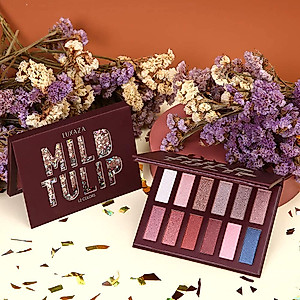 LUXAZA Neutral Nudes Makeup Eyeshadow Palette Brown Metallic, Warm Natural Bronze Copper Pearl Shimmer Satin Eye Shadow, Highly Pigmented Makeup Palette…