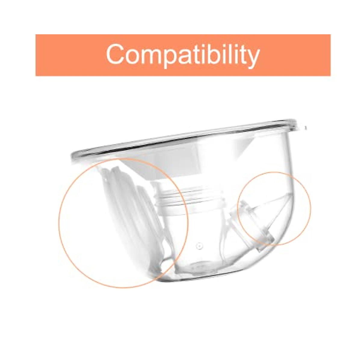 Loveishere Duckbill Valves and Silicone Diaphragm, Compatible with Momcozy/TSRETE/PADRAM/LoveOfLive/OMFMF Breast Pumps Replace momcozy S9|S10|S12 Pump Parts/Accessories,4pcs Set