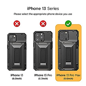 VRS DESIGN Damda Glide Hybrid Phone Case for iPhone 13 Pro Max, Card Slot Holder with Kickstand, Functional Sturdy Case Compatible for iPhone 13 Pro Max Case (2021) Black