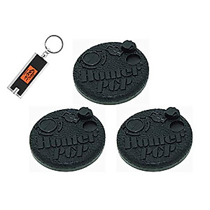 3 Pack Hunter 269400 Protective Rubber Cap for PGP Rotor, Sprinkler Cap Replacement Rubber Top for PGP Series, Hunter Sprinkler Head Cap, Hunter Rubber Replacement Cap with Included LED Keychain Light